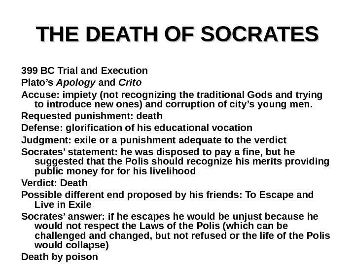 Ethical thought of the Ancient Greece Socrates, Cynics,