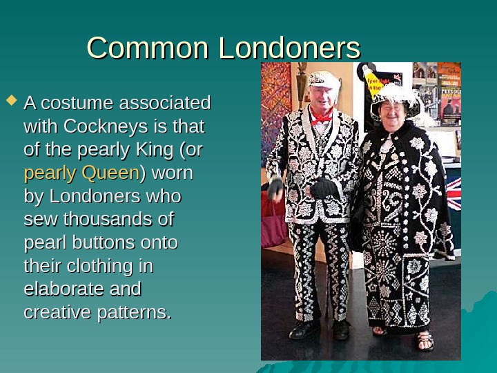 Ethnic communities in London, their traditions and culture
