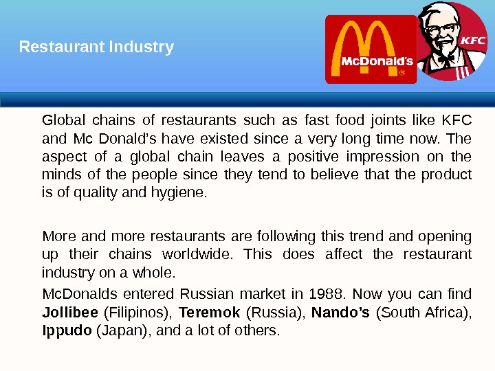 Factors Driving Industry Change. Prepared by Lisa Ishchenko,