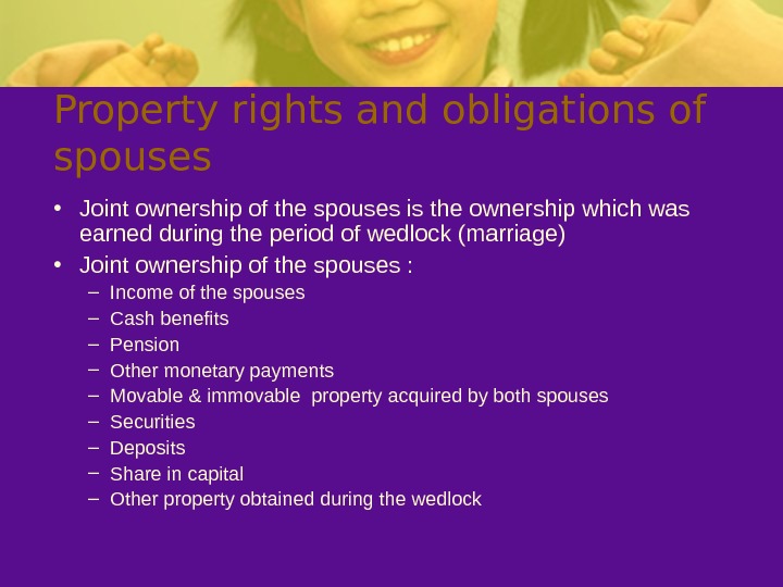 Family Law Outline • Introduction