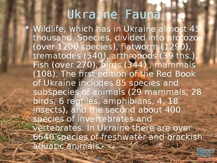 Flora Ukraine The territory of Ukraine is