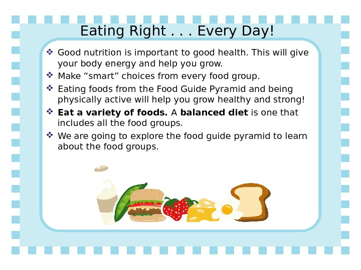 The FOOD Pyramid Eating Right Every Day