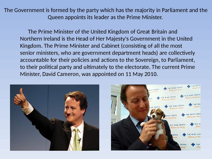 The System of Government in Great Britain