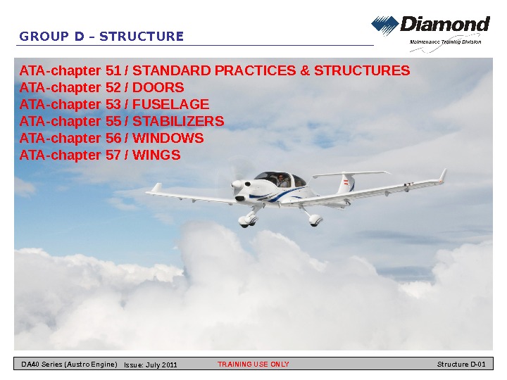 GROUP D – STRUCTURE ATA-chapter 51 / STANDARD