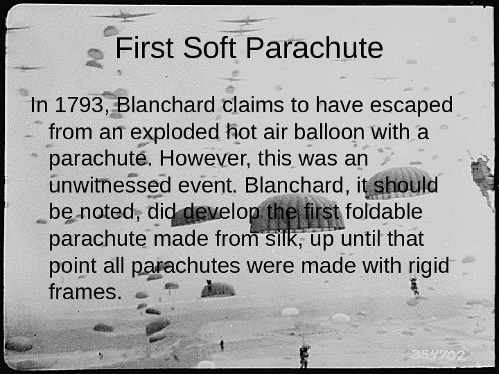 History of the Parachute By Sakhelasvili Svetlana 11