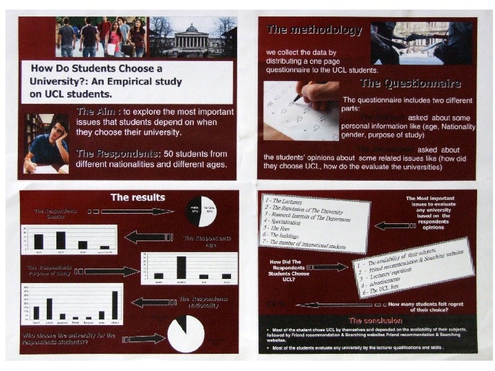 ICT Classes Poster Presentations Why a poster?