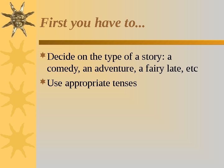 How to write a story 7