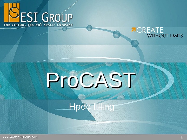 1 Pro. CAST Hpdc filling 2