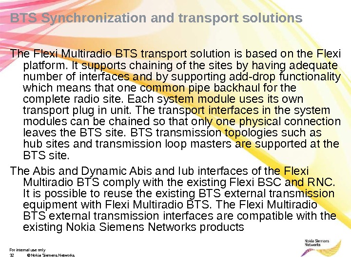 Telecom Implementation Guideline-Flexi Multi Radio Site Solutions