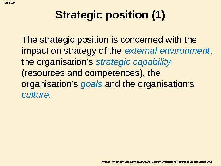 Johnson, Whittington and Scholes , Exploring Strategy