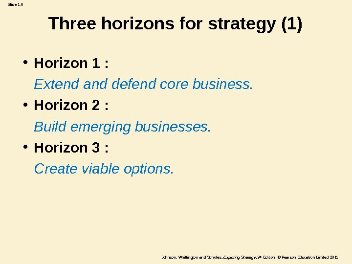 Johnson, Whittington and Scholes , Exploring Strategy