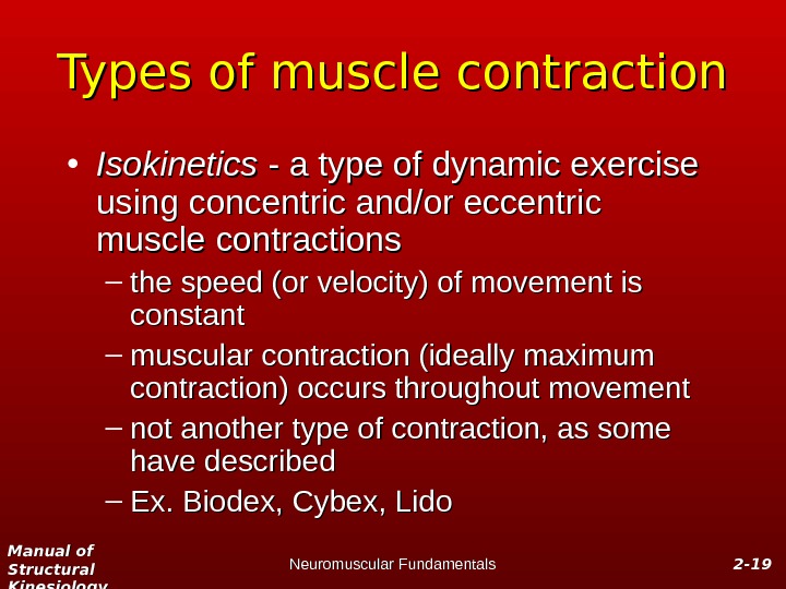 Manual of Structural Kinesiology Neuromuscular Fundamentals 2 -2