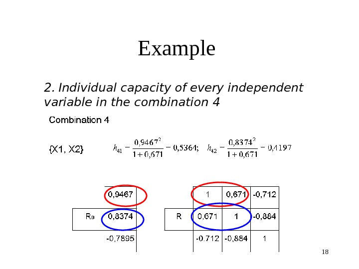 1 Choosing independent variables • The main