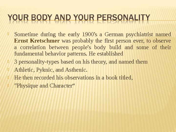 Lecture 6 Individually-typological features of personality