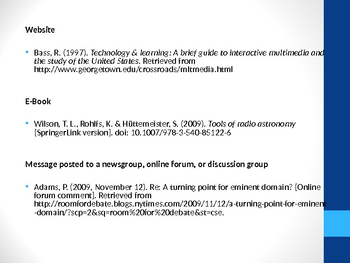 Презентация lec 3 APA Writing style for the annotation