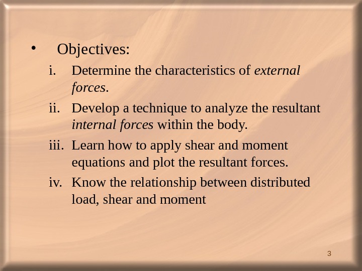 Internal Loadings Characteristics of External Loading 2