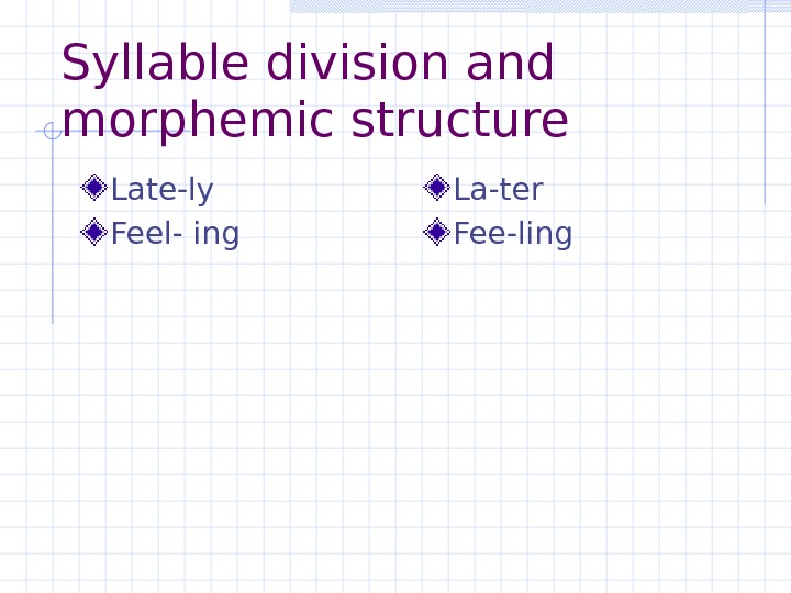 Syllabic structure of English Lecture 4 Prof. Kryukova