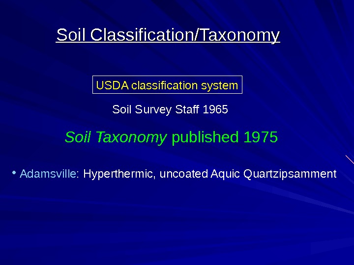 Soil Morphology and Classification E horizon.