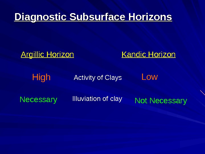 Soil Morphology and Classification E horizon.