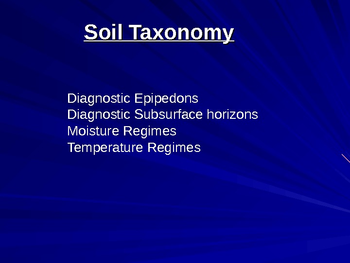Soil Morphology and Classification E horizon.
