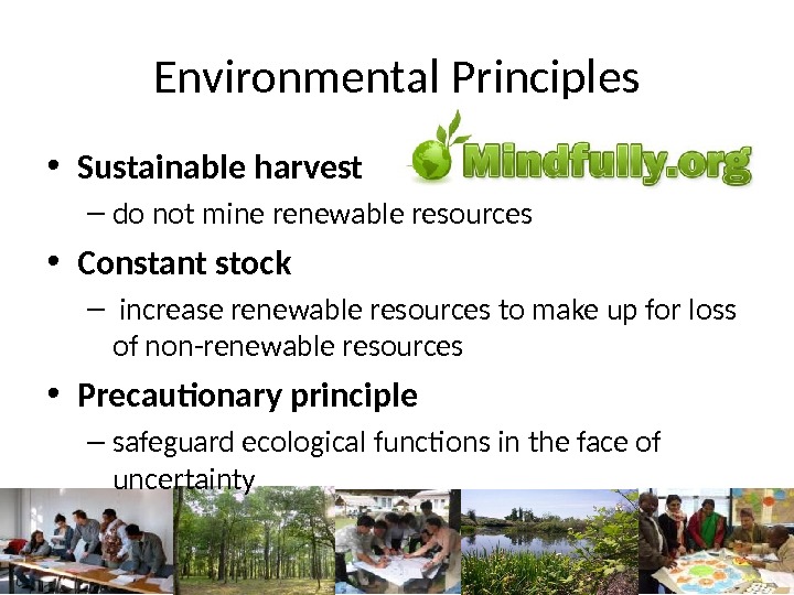 NATURAL RESOURCE MANAGEMENT — PROBLEMS AND SOLUTIONS Lecture