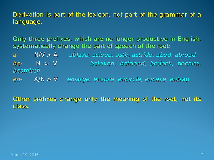 Lecture 3 Word-formation in Modern English 1.