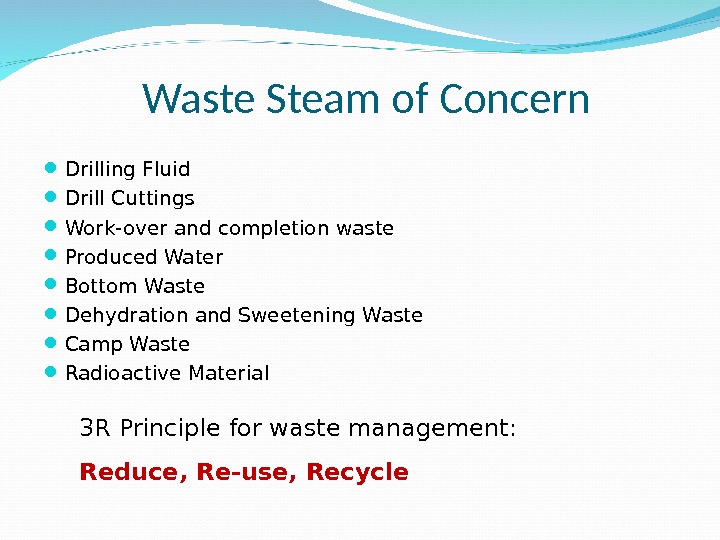 Prevention of waste