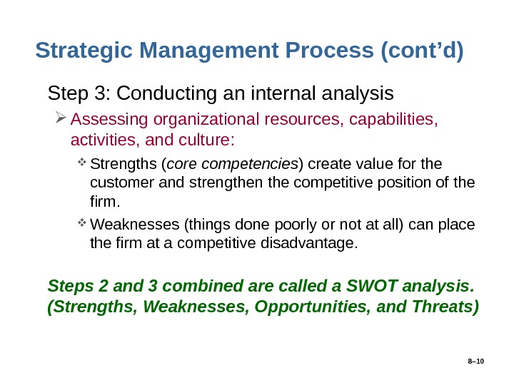 Презентация lecture 4 part 2 Strategic Management