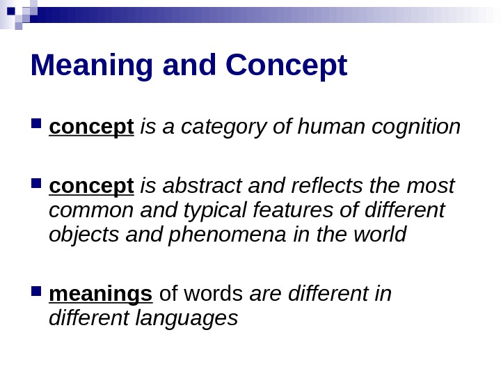 Презентация lecture 6 Word Meaning