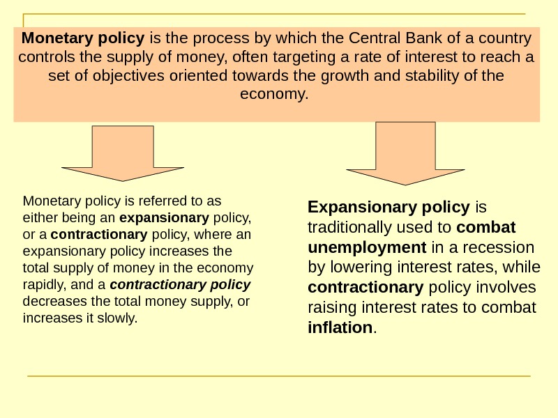 Lecture The Government Economic Policy Lecture