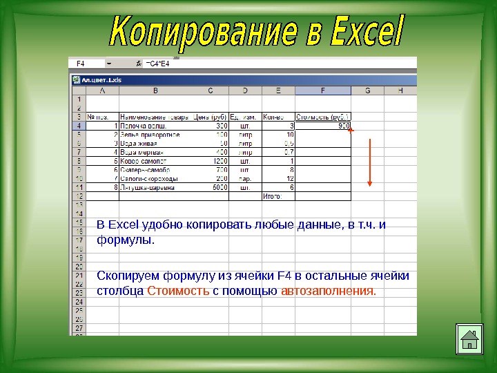 Презентация Лекция 7. Электронная таблица EXCEL