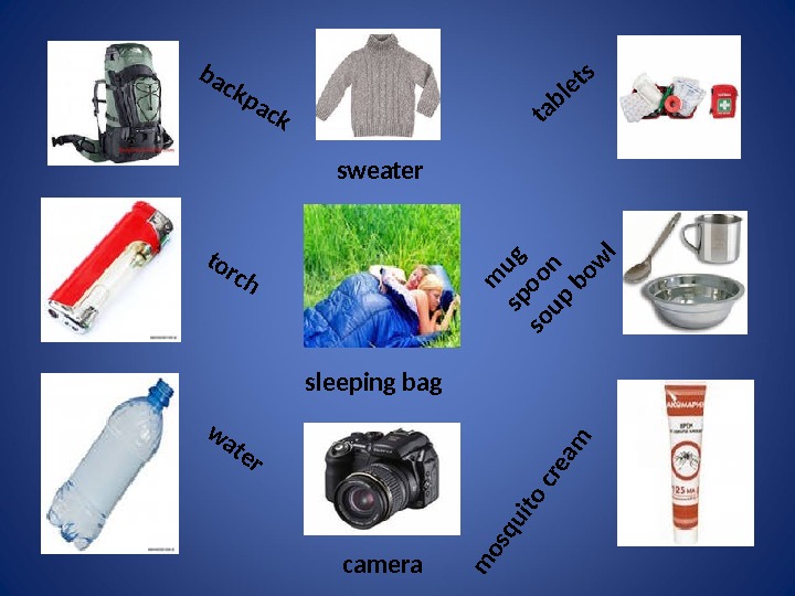 Презентация lets pack our backpacks»