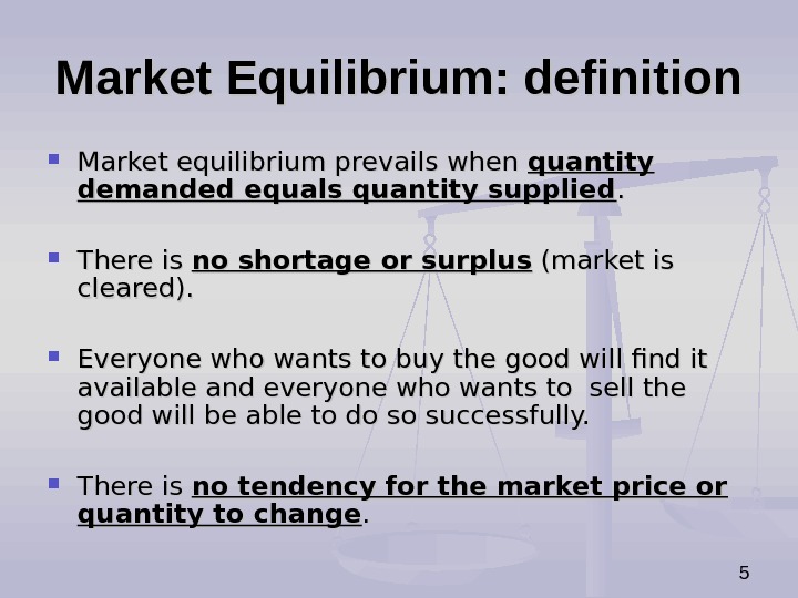 1 Market Equilibrium Topic 3 Source: masterminds.