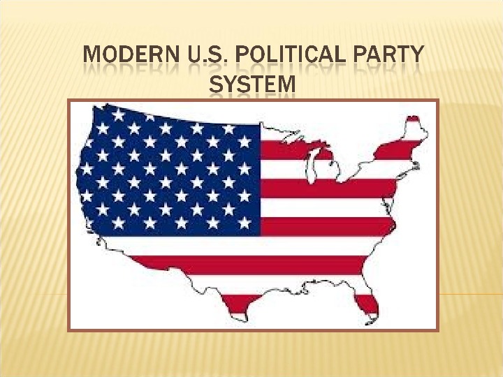 The modern political party system in the