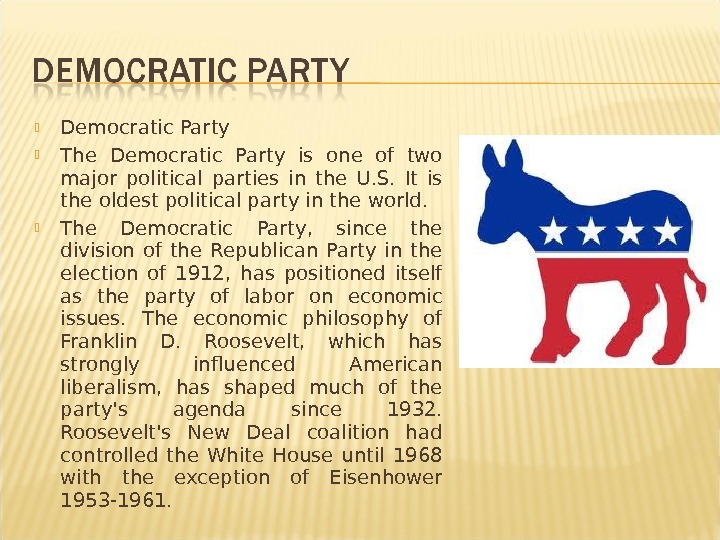 The modern political party system in the