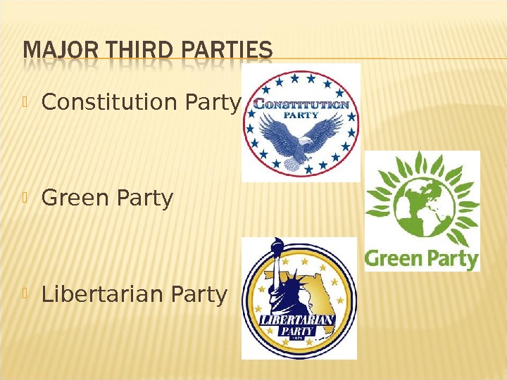 The modern political party system in the