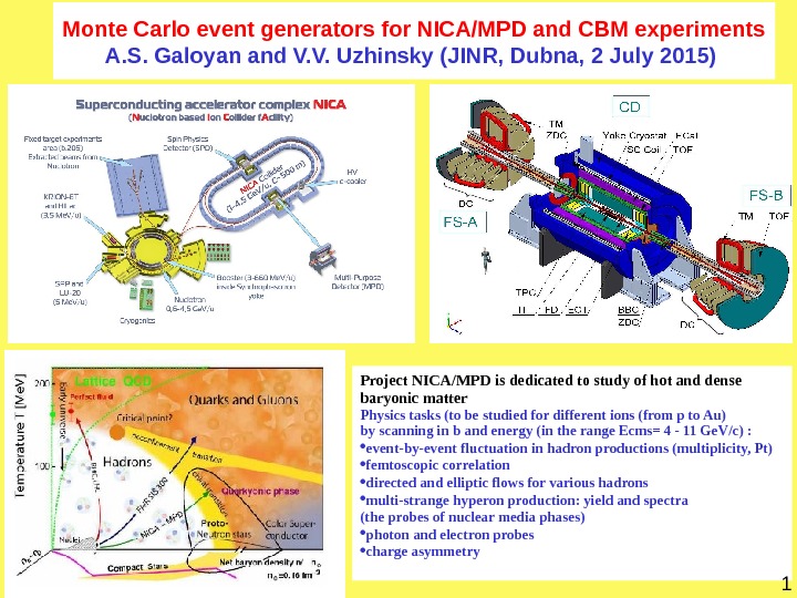 Monte Carlo event generators for NICA/MPD and CBM