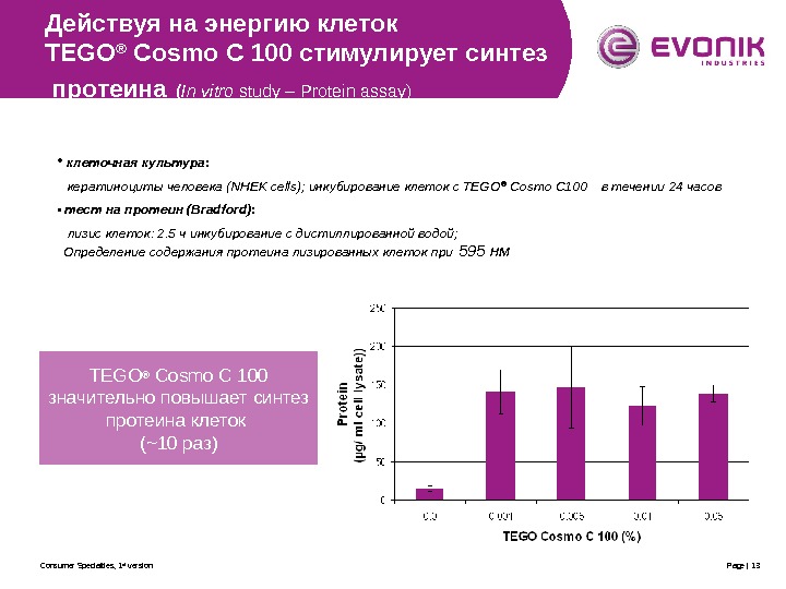 TEGO ® Cosmo C 100 восстановитель стареющей