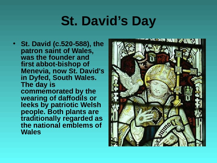 National Days in Britain National Days in Britain