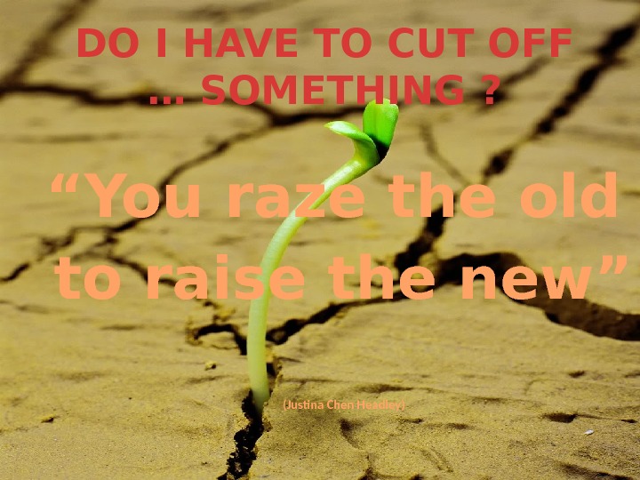 NEW BEGINNING WHAT IS THE FIRST STEP