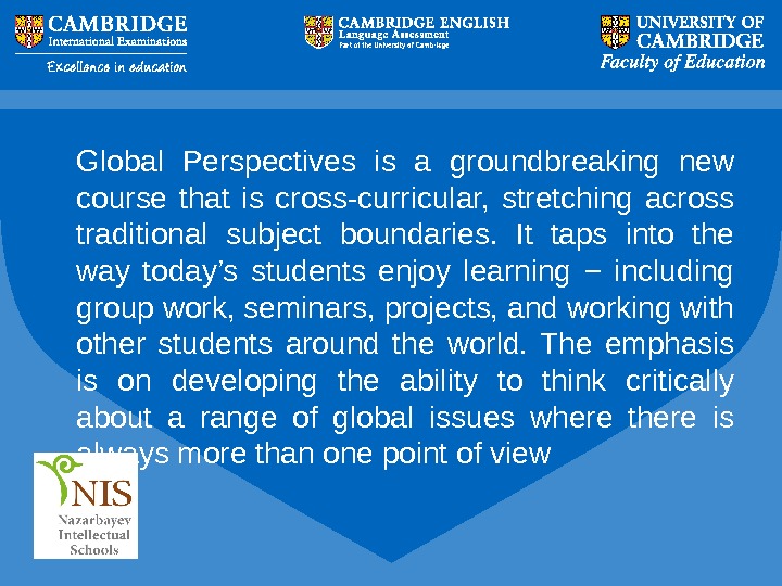 Global Perspectives and Project Work Global