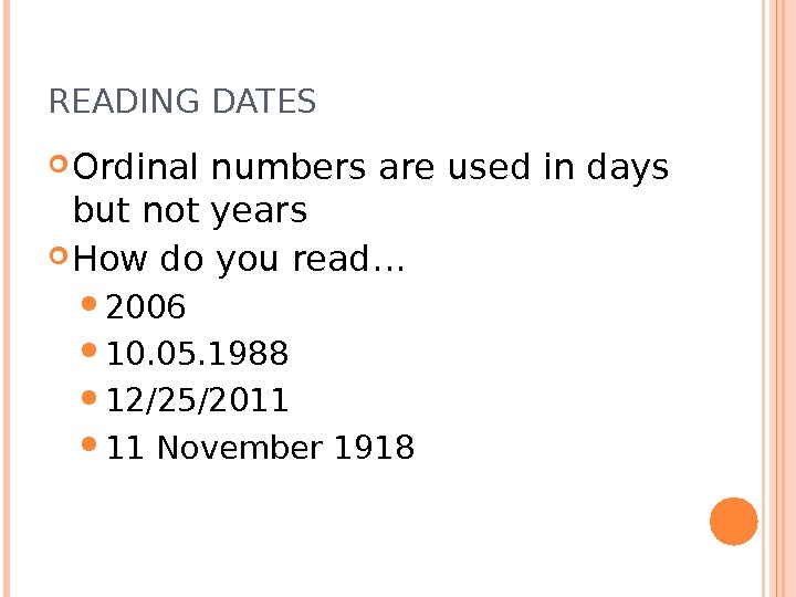 NUMBERS Mr. Blore 10 th form Science-Technology Translation