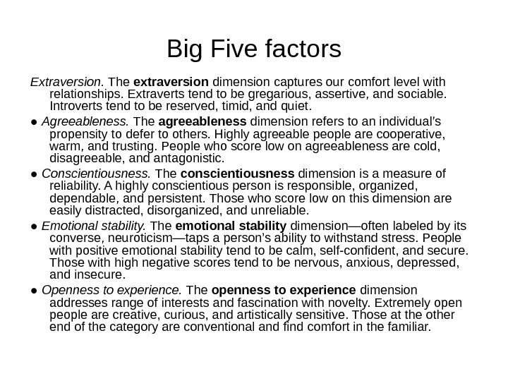 A Basic OB Model Individual Level