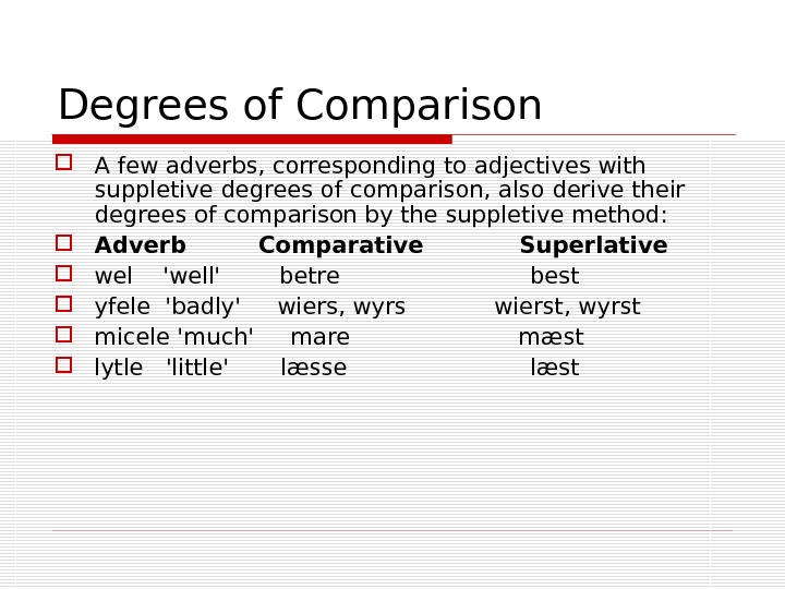 Old English Grammar. Morphology. Lecture 1. 3