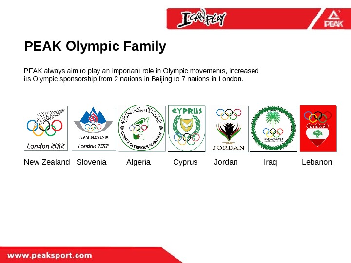 PEAK OLYMPIC WORLD PEAK Olympic Family PEAK