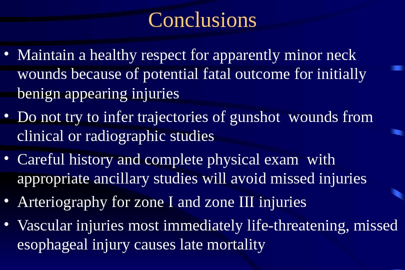 Penetrating Neck Trauma Rambam Medical Center Dr Nordkin