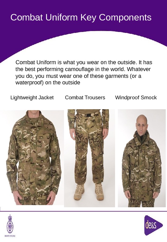 Personal Clothing System A User’s Guide The Defence