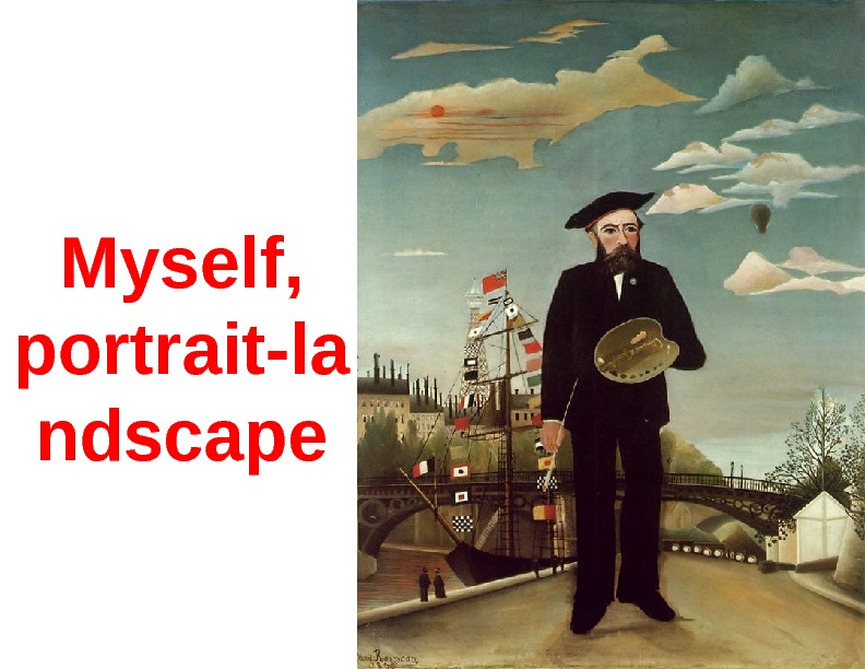 Henri Rousseau Myself, portrait-la ndscape