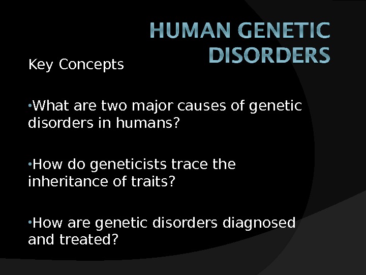 Презентация Портфолио Human Genetic Disorders
