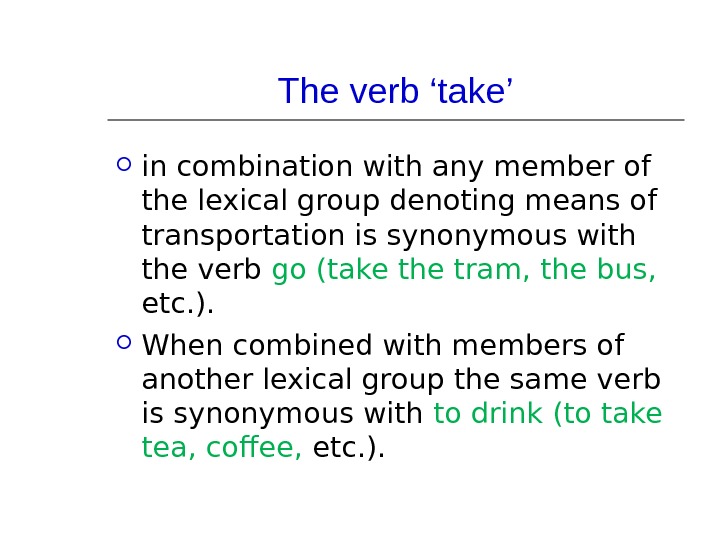 Semantic Classification of Words Lecture 7 SEMANTIC
